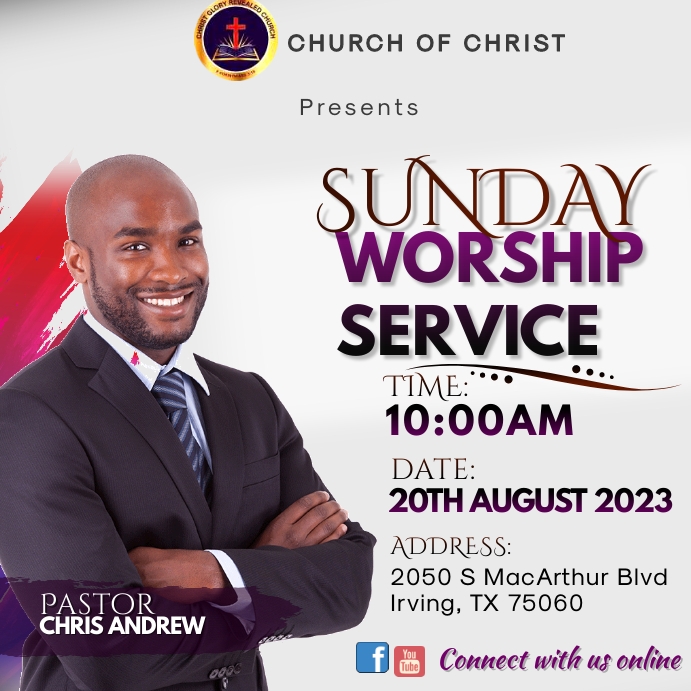 Copy of SUNDAY SERVICE TEMPLATE | PosterMyWall