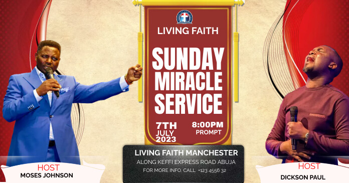 Sunday service template | PosterMyWall