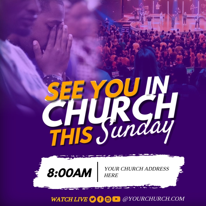 Modèle SUNDAY SERVICE TEMPLATE | PosterMyWall