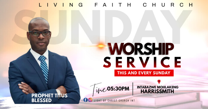 Sunday service template | PosterMyWall