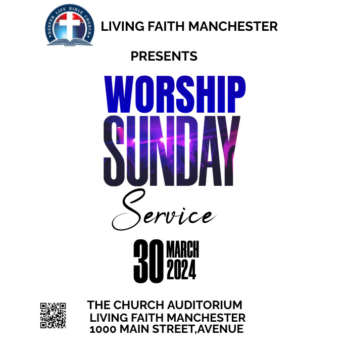 Sunday service template | PosterMyWall