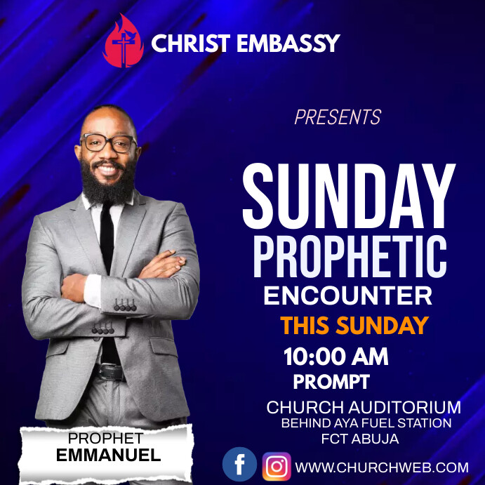 Sunday service template | PosterMyWall