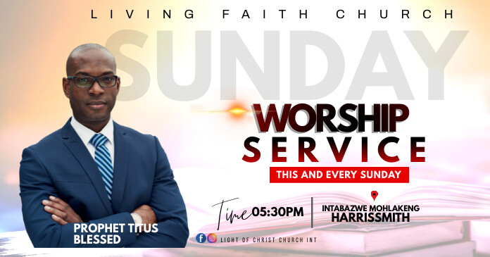 Plantilla de Sunday service template | PosterMyWall