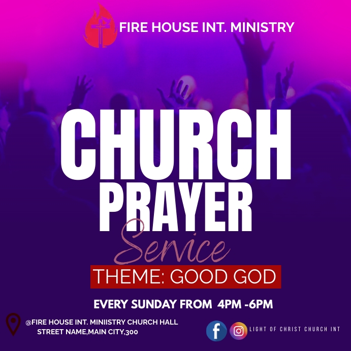 Plantilla de SUNDAY SERVICE TEMPLATE | PosterMyWall