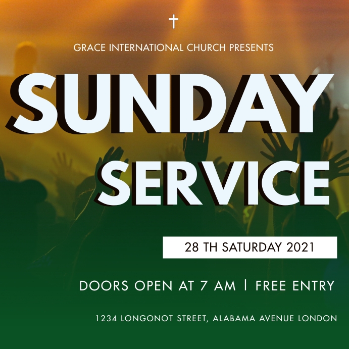 Copy of SUNDAY SERVICE TEMPLATE | PosterMyWall