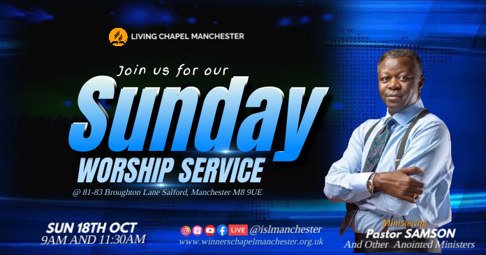 Sunday service template | PosterMyWall