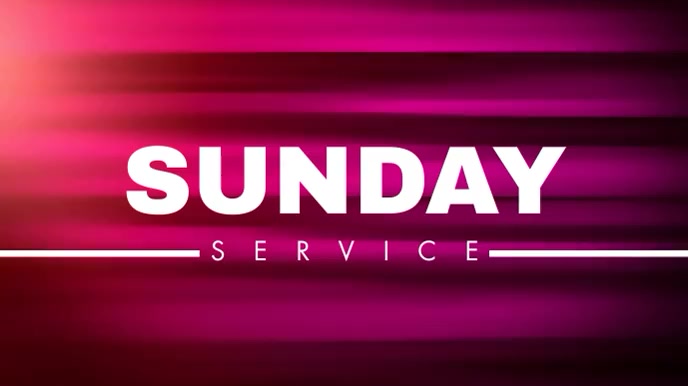 Sunday service template video | PosterMyWall