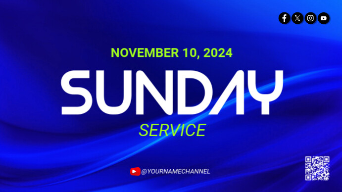 Plantilla de Sunday service thumbnail | PosterMyWall