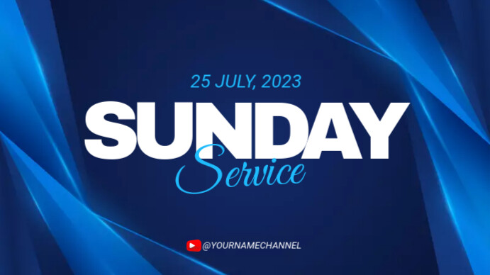 Sunday service thumbnail Template | PosterMyWall