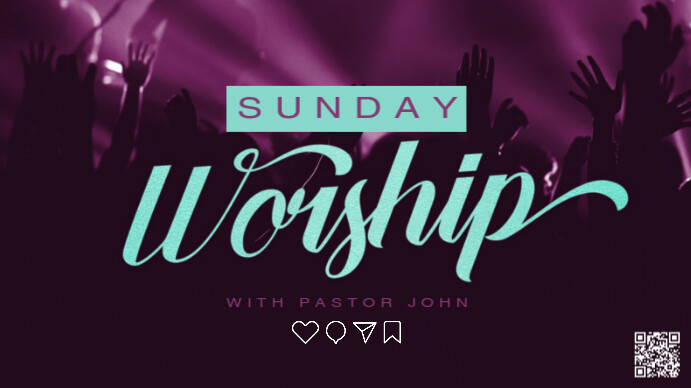 Modèle sunday service thumbnail template | PosterMyWall