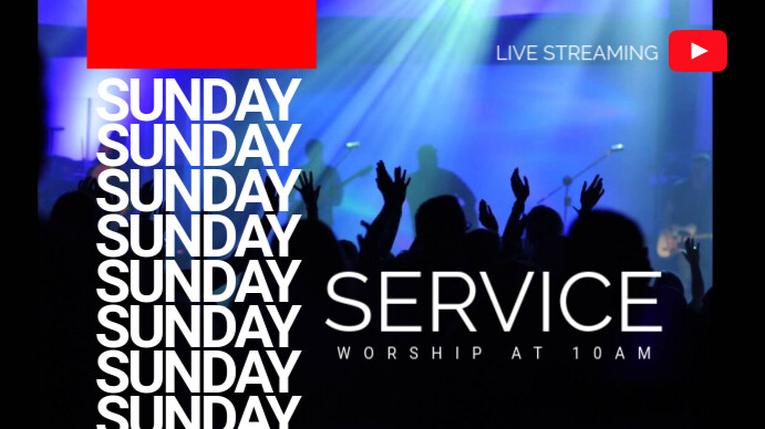 Copy of Sunday Service Youtube Thumbnail | PosterMyWall