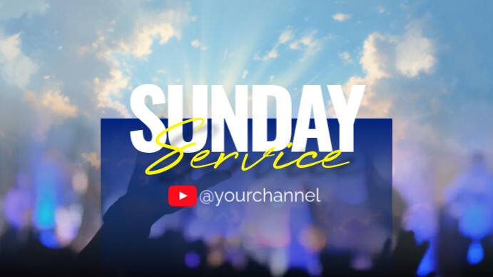 Copy of Sunday service youtube thumbnail | PosterMyWall