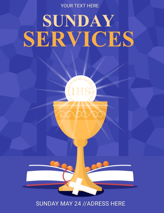 Sunday Services Ads Template | PosterMyWall