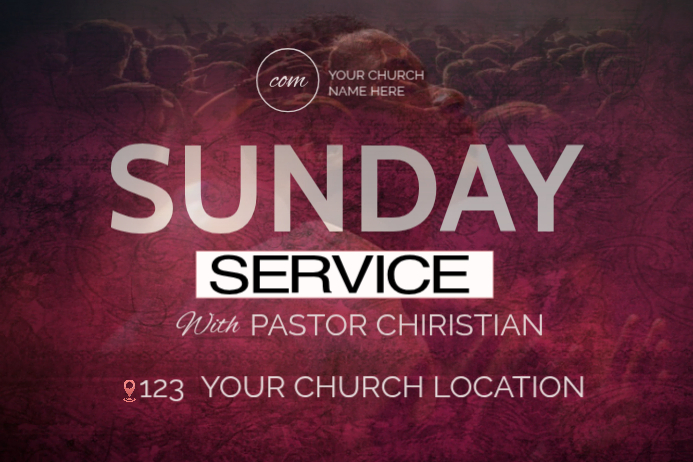 Sunday services flyer Template | PosterMyWall