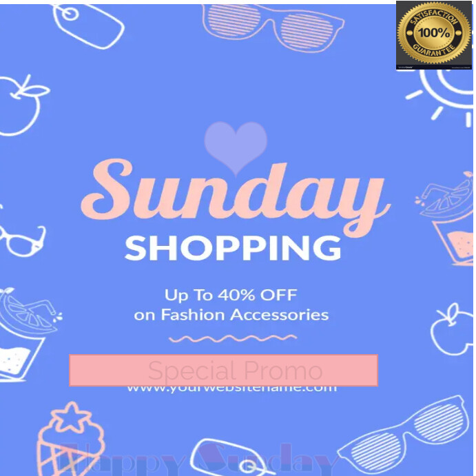 Sunday shopping Template | PosterMyWall