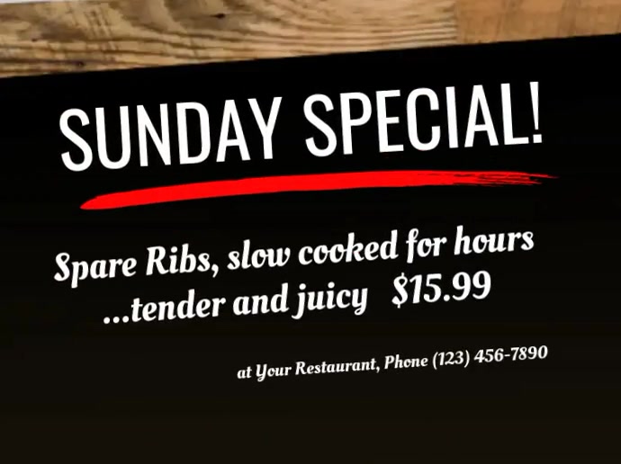 Sunday Special | PosterMyWall