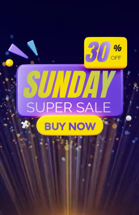Modèle sunday super sale ad template | PosterMyWall