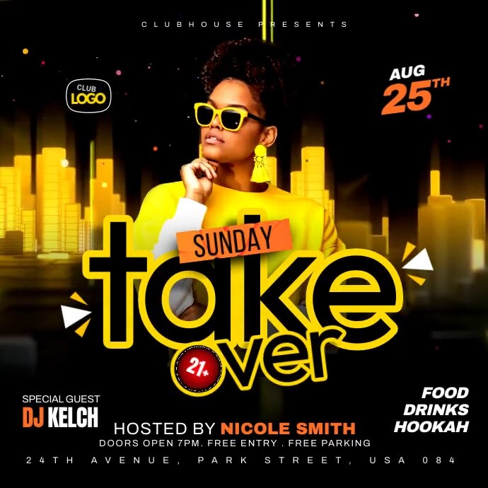 Sunday takeover Template | PosterMyWall