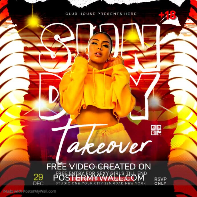 SUNDAY TAKEOVER Template | PosterMyWall