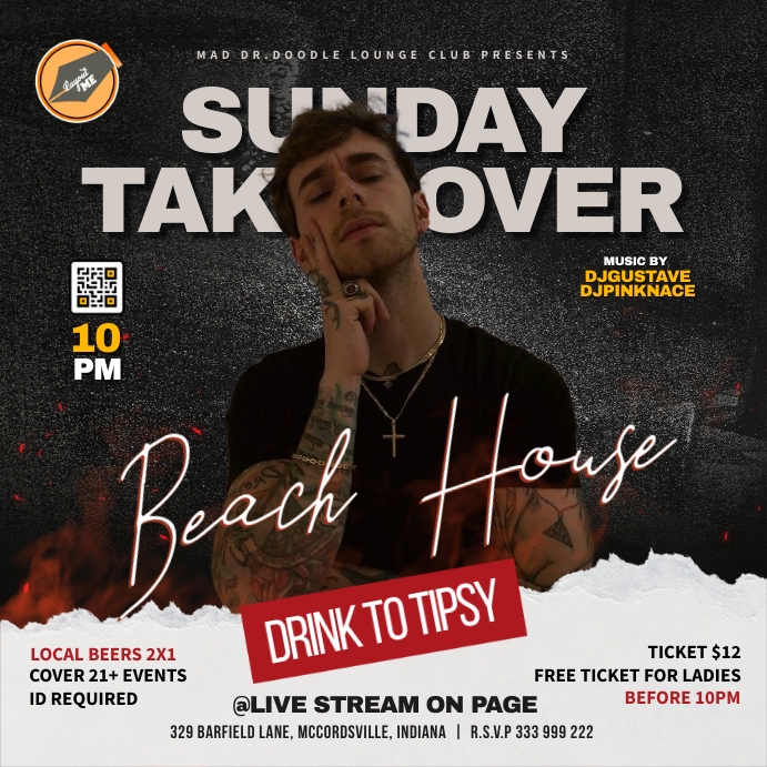 Sunday Takeover Party Template | PosterMyWall