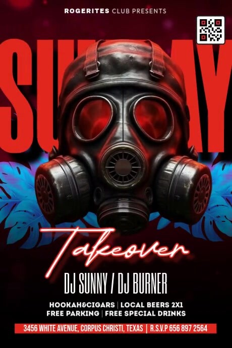Sunday Takeover Party Template | PosterMyWall