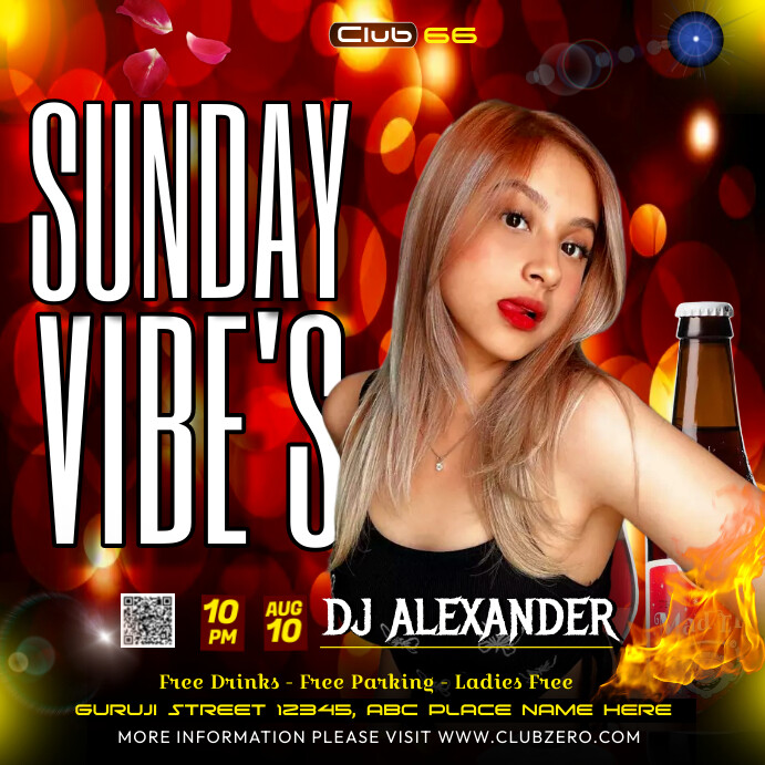 sunday vibes Party Flyer Design Template | PosterMyWall