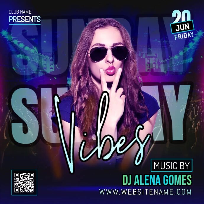 Sunday Vibes Template | PosterMyWall