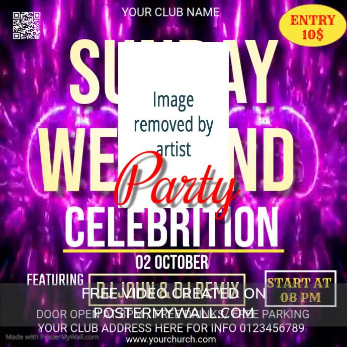 Sunday weekend party Template | PosterMyWall