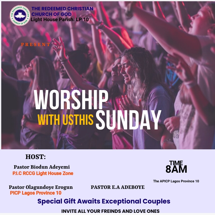 SUNDAY WORSHIP (4) Template | PosterMyWall