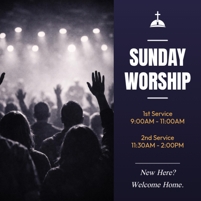 Sunday Worship Church Service Two Service Times Morning Worship ...