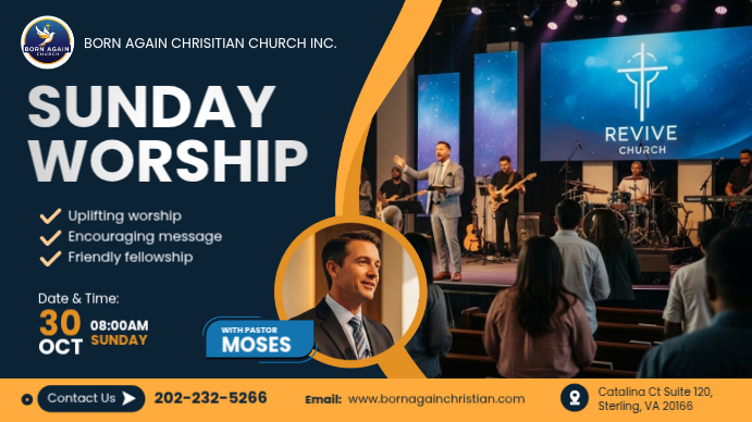 Sunday Worship Church Thumbnail Template | PosterMyWall