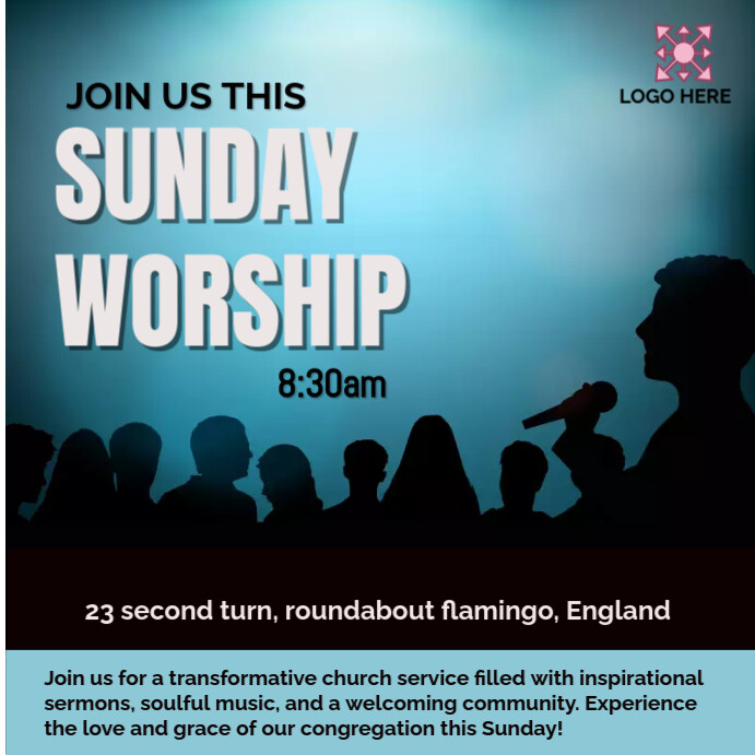 sunday worship Template | PosterMyWall