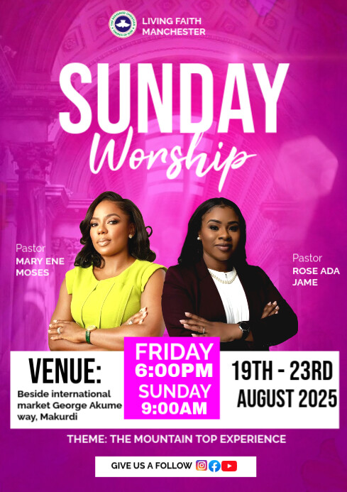 Copy of SUNDAY WORSHIP | PosterMyWall