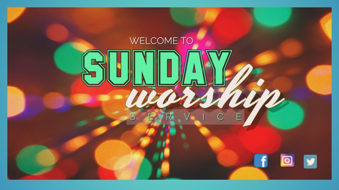 Sunday Worship Template | PosterMyWall