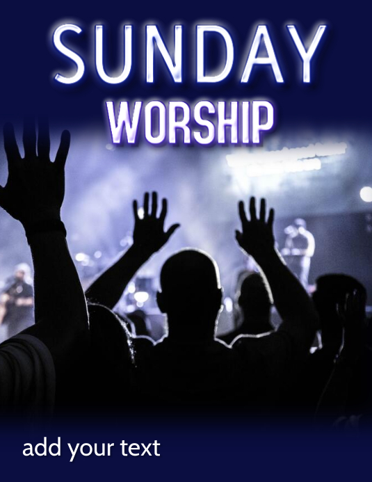 sunday worship Template | PosterMyWall