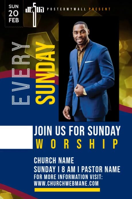 sunday worship Template | PosterMyWall