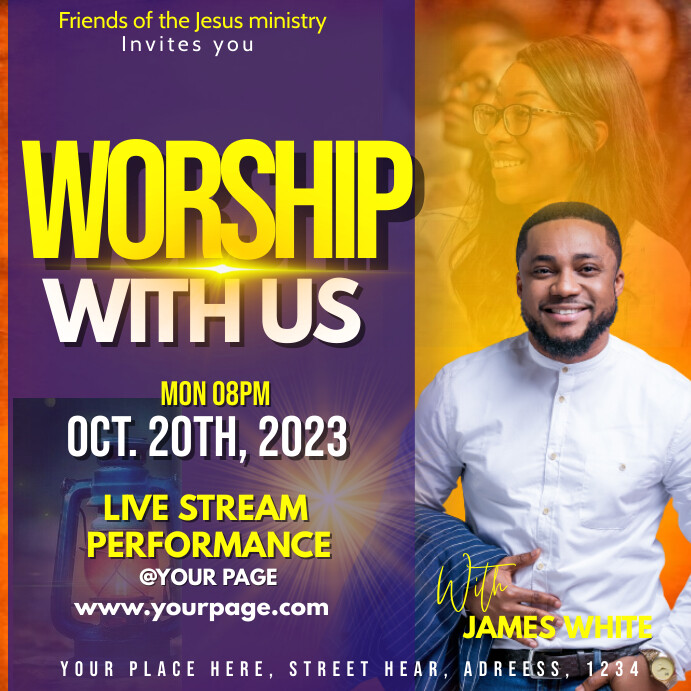 Sunday worship flyer Template | PosterMyWall