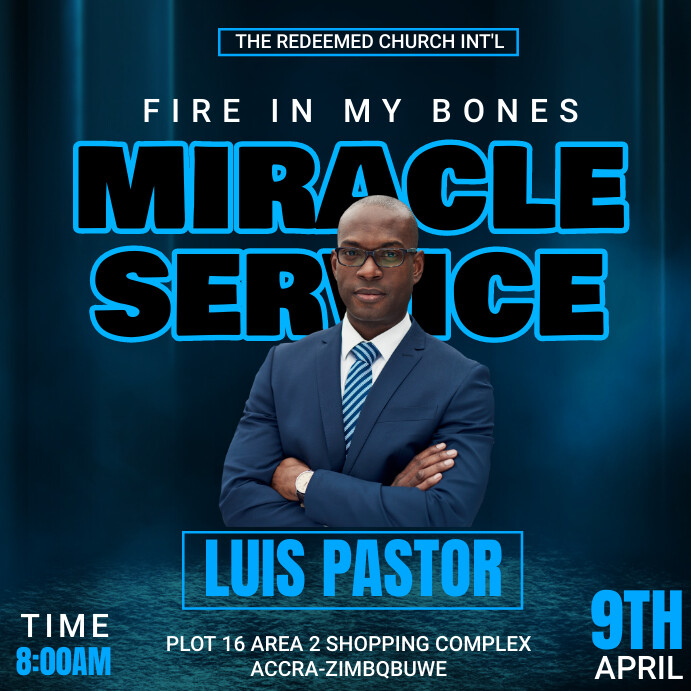 Sunday worship/miracle service Template | PosterMyWall