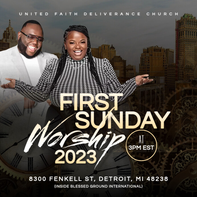 Sunday Worship Service Template | PosterMyWall