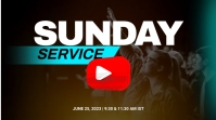 Sunday service thumbnail template | PosterMyWall