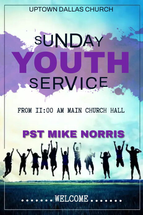 Sunday youth service Template | PosterMyWall