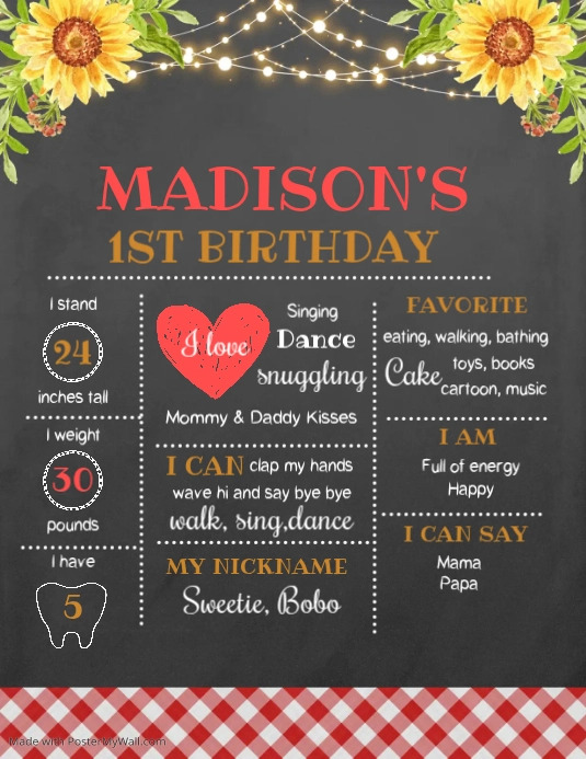 Sunflower bbq Editable Milestone birthday Template | PosterMyWall
