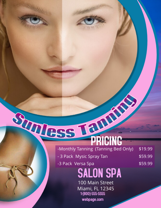 Copy of Sunless Tanning | PosterMyWall