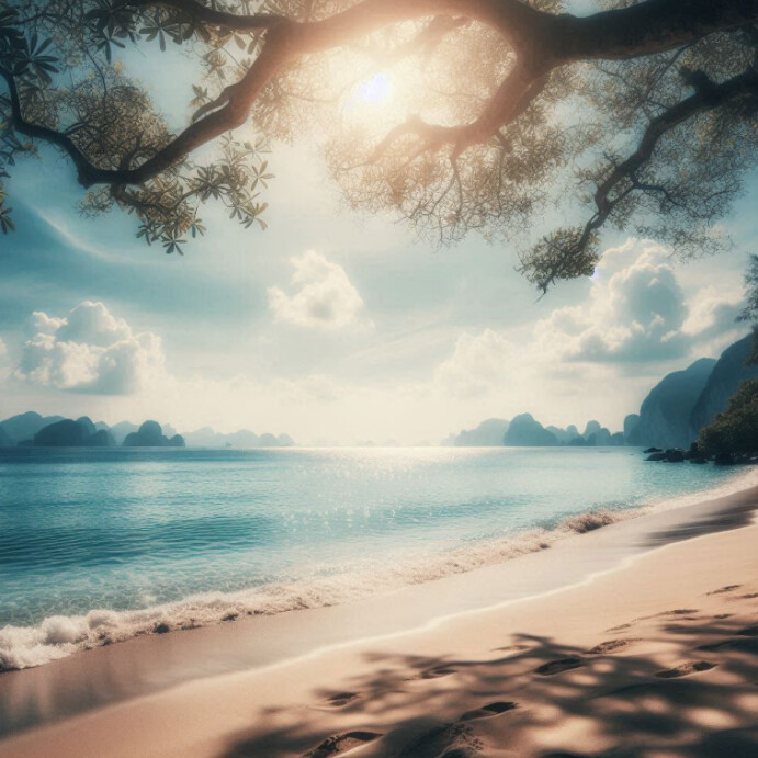 Sunrise on a Beach Template | PosterMyWall