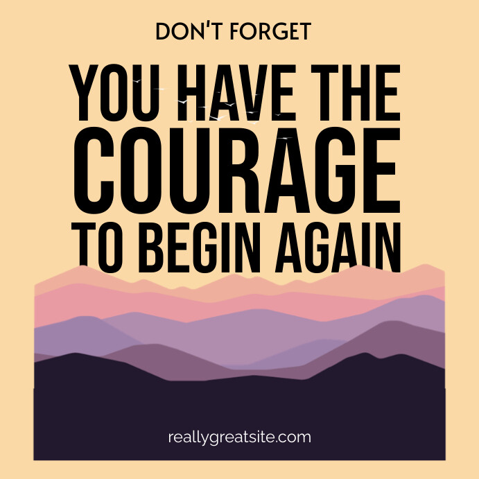 Sunrise Orange Colorful Motivational Poster Template | PosterMyWall