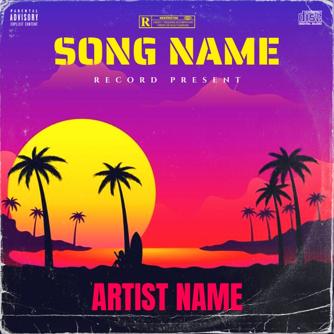 sunset album cover Template | PosterMyWall