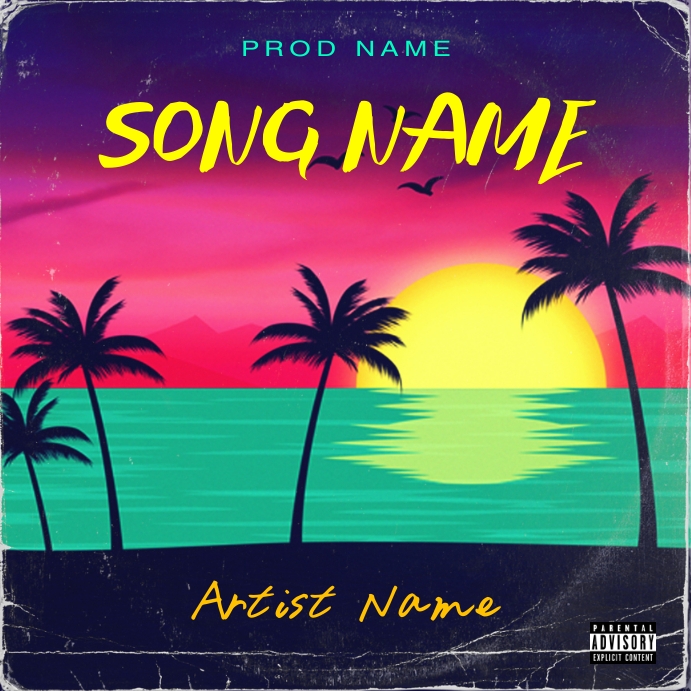 sunset album cover Template | PosterMyWall