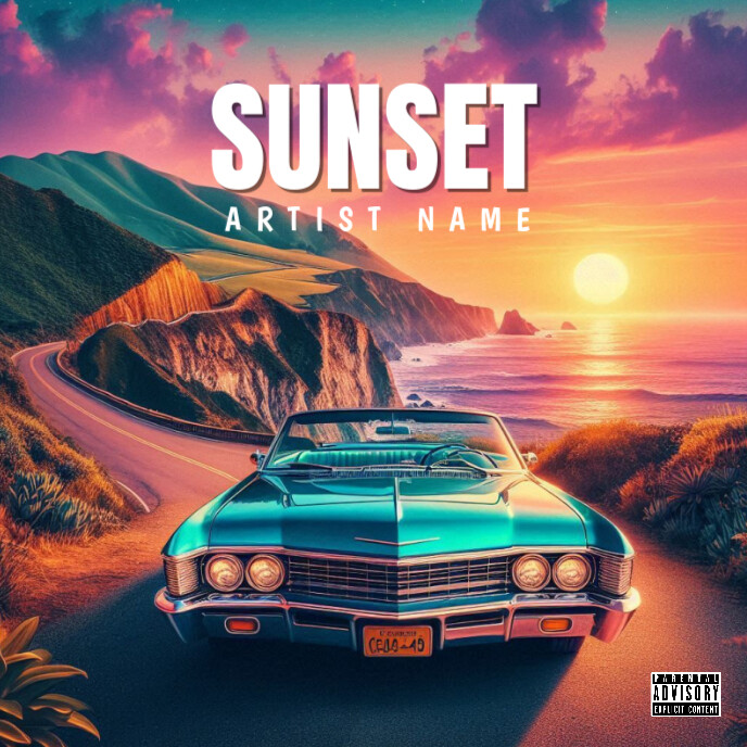 Plantilla de Sunset album cover | PosterMyWall