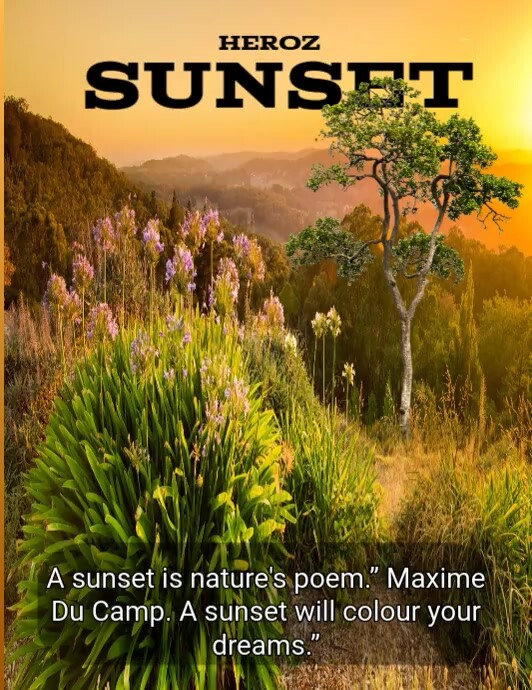 Sunset Template | PosterMyWall