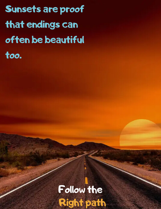 SUNSET Template | PosterMyWall